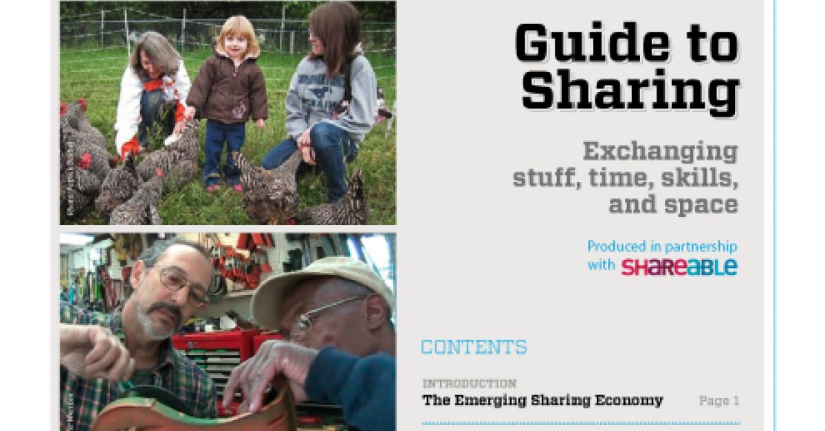 New Dream | ACTION KIT: Guide to Sharing – tips for exchanging…